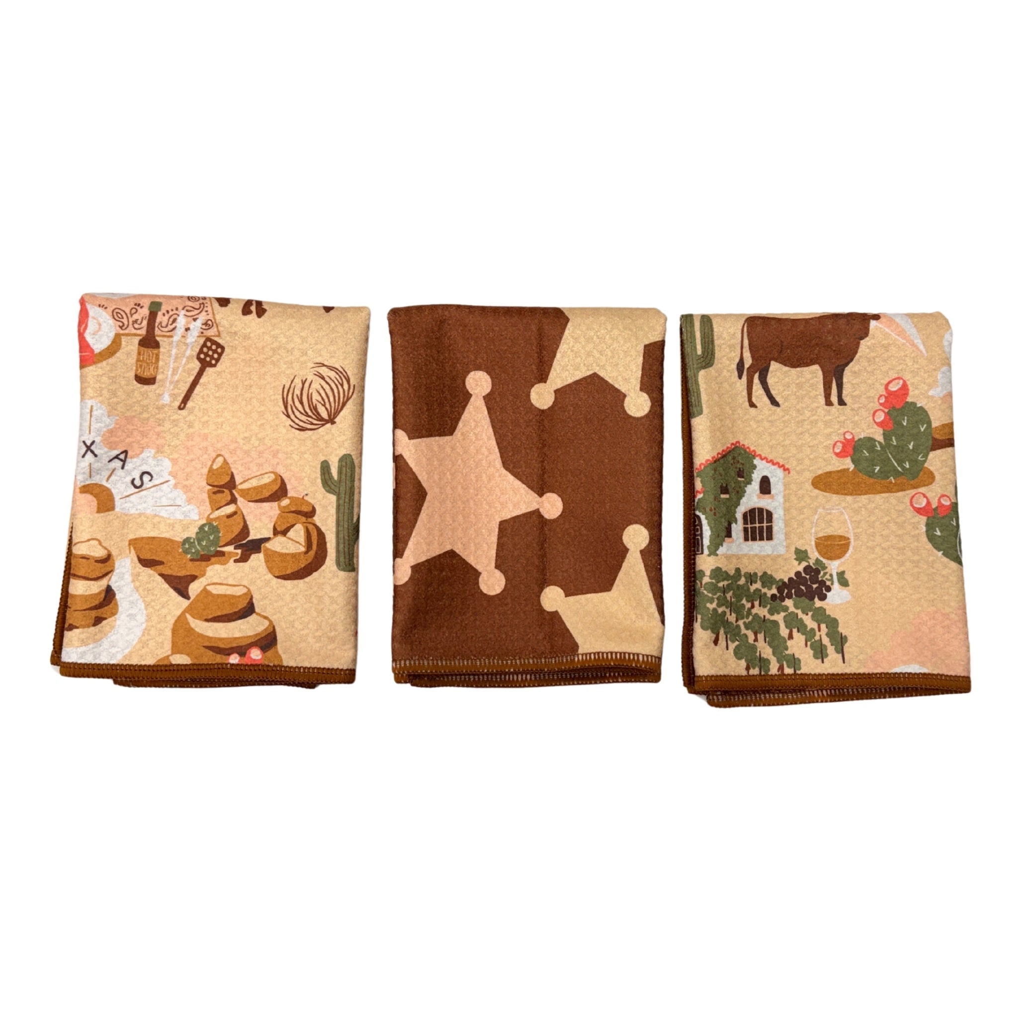 Mighty Mini Towel (Set of 3) Reversible - Signature Collection Texas ...