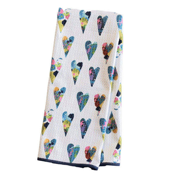 Love Print Hand Towel | Multicolor Towel for Kitchen & Bath - Once ...