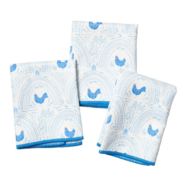 Mighty Mini Towel (Set of 3) Reversible - Mable Tan Roost - Once Again ...